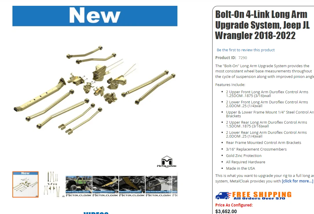 DIY Long control arms- Requesting Opinions and experiences.. | Jeep ...