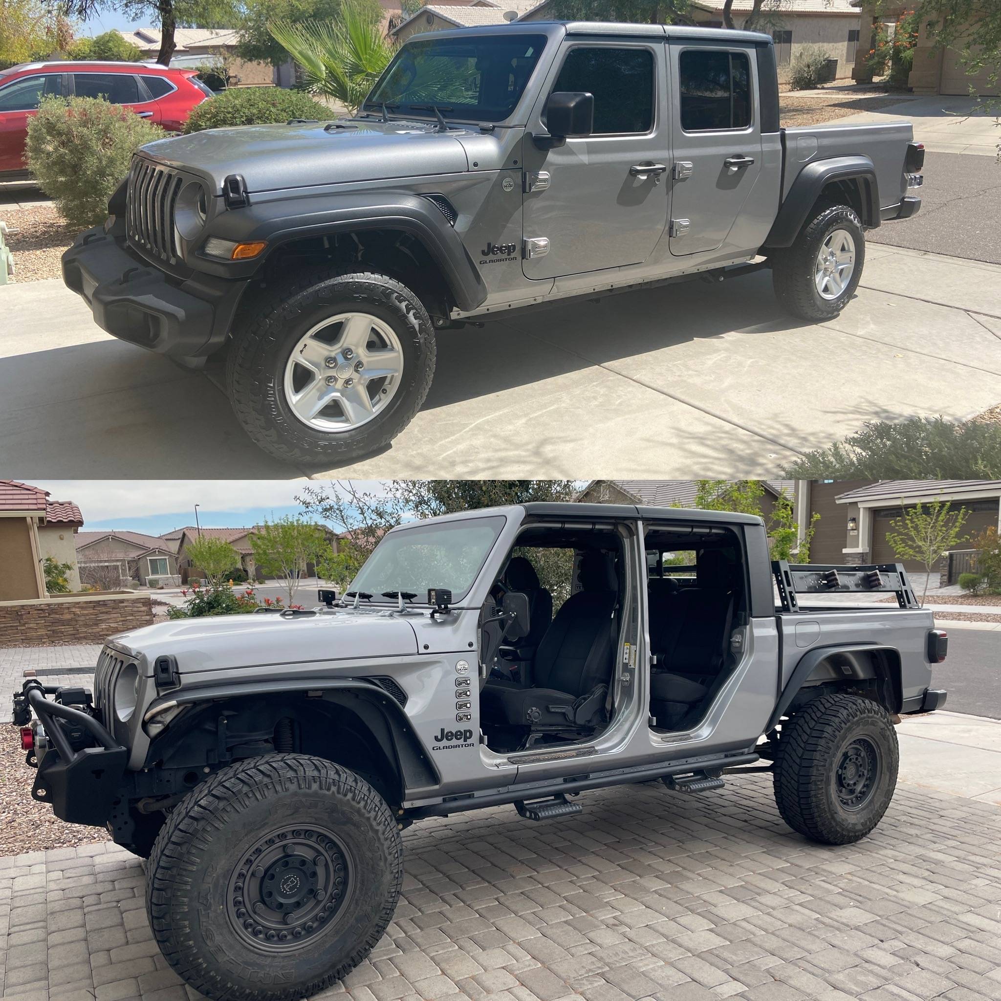 Share your stock Jeep vs. your Jeep post mods ☺️ ️ -- Before & After ...