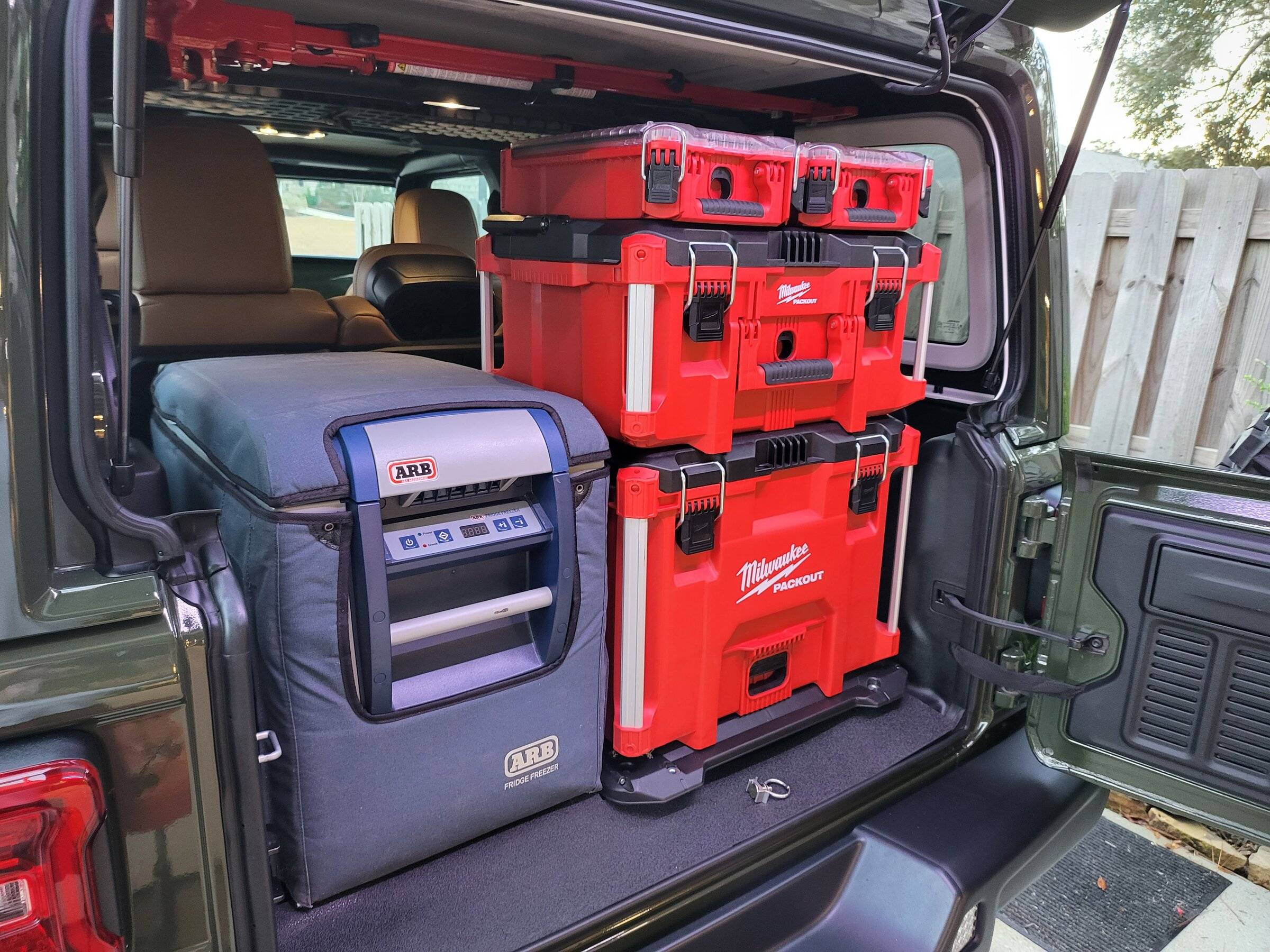 My idea for a storage solution on a JLU--Picture heavy. | Jeep Wrangler ...