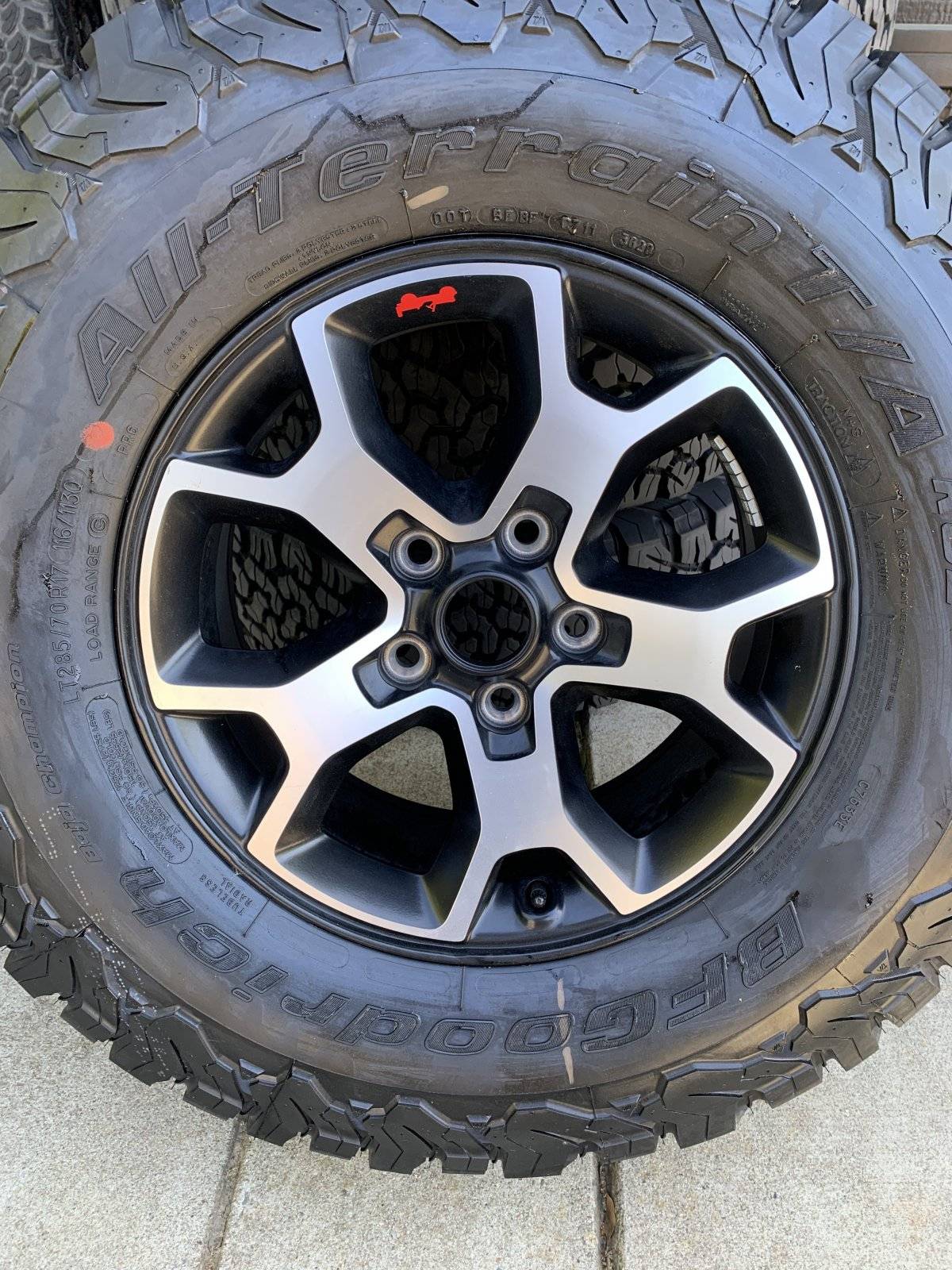California - JLU Rubicon (5) 17” Factory Wheels and BFG KO2 Tires ...