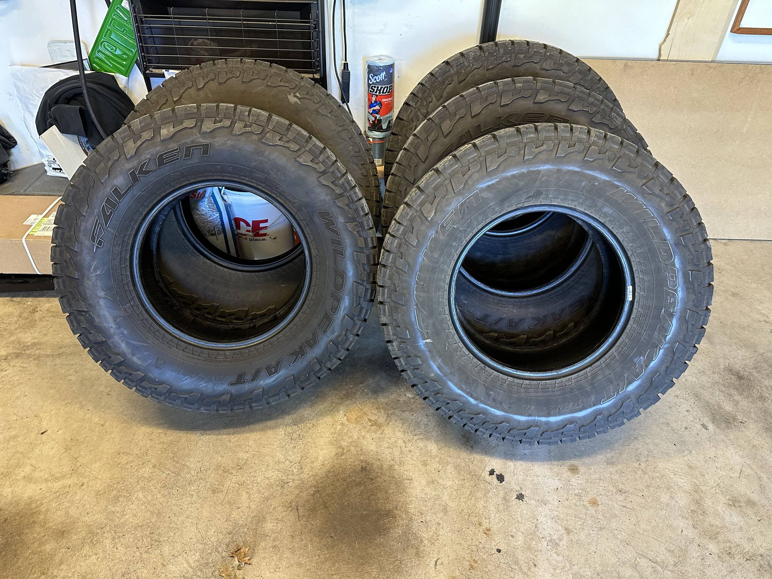 Virginia - Set of 5 Falken Wildpeak AT3W tires, 35x12.50x17 | Jeep ...