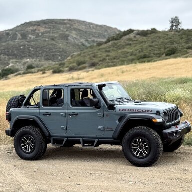 Custom removable steps for factory Wrangler rock slider rails preview ...