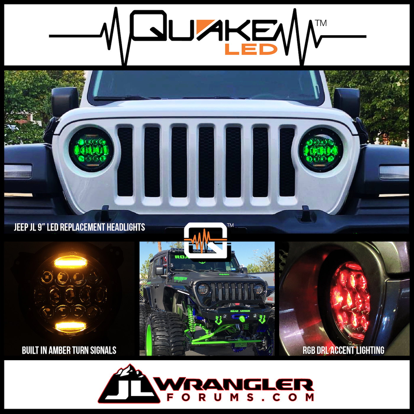 JLWF / Quake LED Giveaway! Quake LED Headlights For Jeep JL – 2018 ...