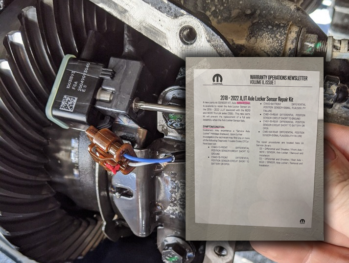Axle Locker Sensor issue officially has a fix! Repair kit released ...
